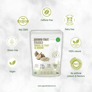 Baobab Fruit Powder 200g, Rich in Vitamin C, Naturally Refreshing ...