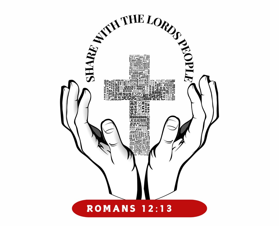Cross Jesus Hands Share People - Etsy