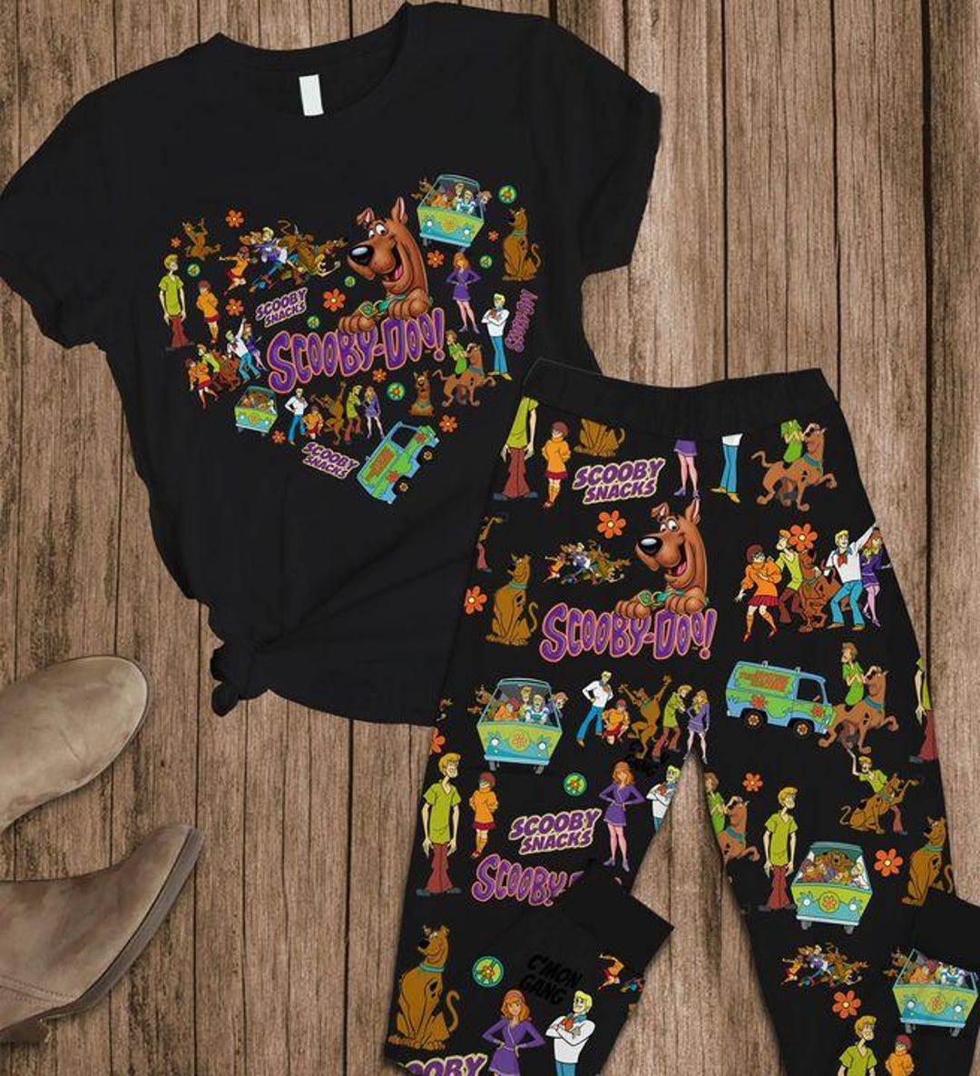 Scooby Doo Halloween Pajamas, Scooby Doo Pajamas Set, Disney Scooby Dog ...