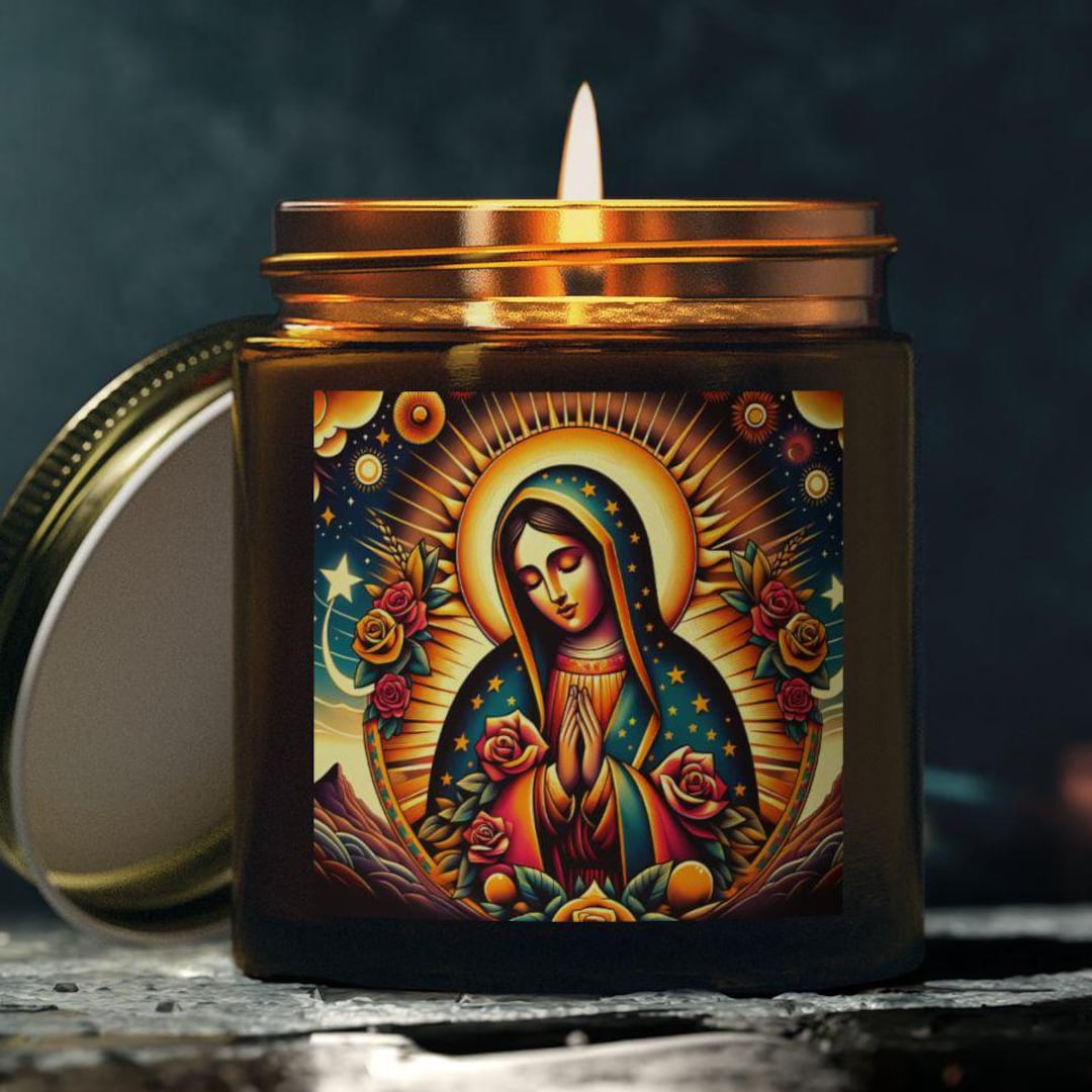 Our Lady of Guadalupe Candle | Faith-inspired Catholic Prayer Candle ...