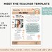 Editable Meet the Teacher Templates Boho Decor, Canva Templates ...