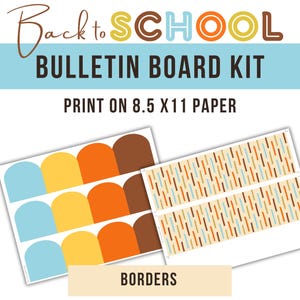 Back to School Bulletin Board Kit, New School Year Bulletin Board ...