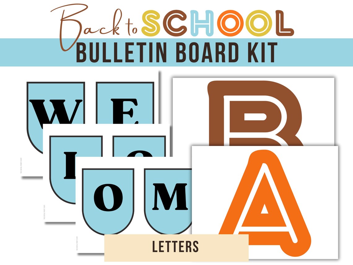 Back to School Bulletin Board Kit, New School Year Bulletin Board ...
