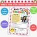 Editable Meet the Teacher Template, Canva Editable Template, Teacher ...