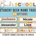 Editable Student Desk Plates, Student Desk Tags, Canva Editable ...