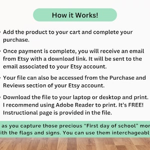 First Day of Preschool Flag, Printable Back to School Pennant Flags ...