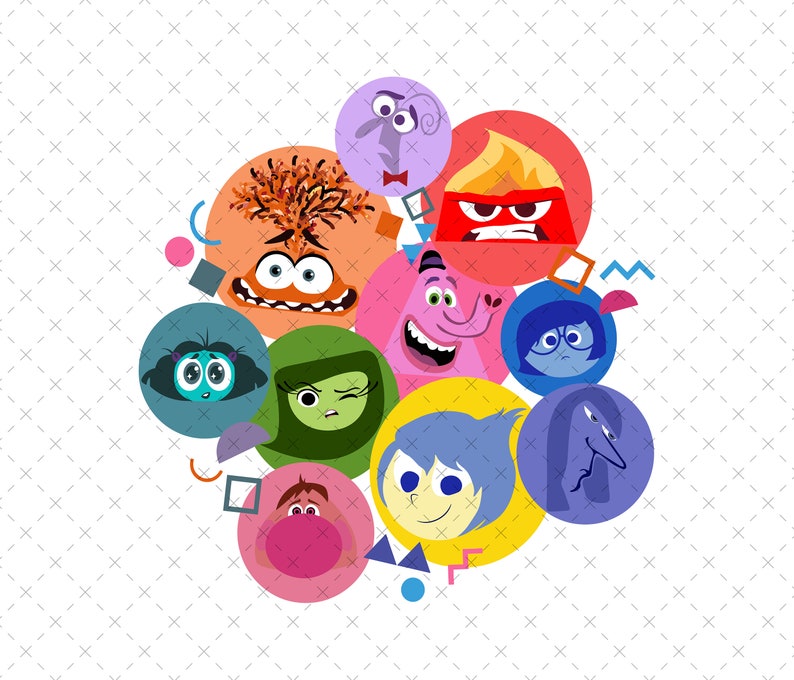 Inside Out 2 PNG , Inside Out 2 Anger, Joy, Disgust, Sadness, Fear ...