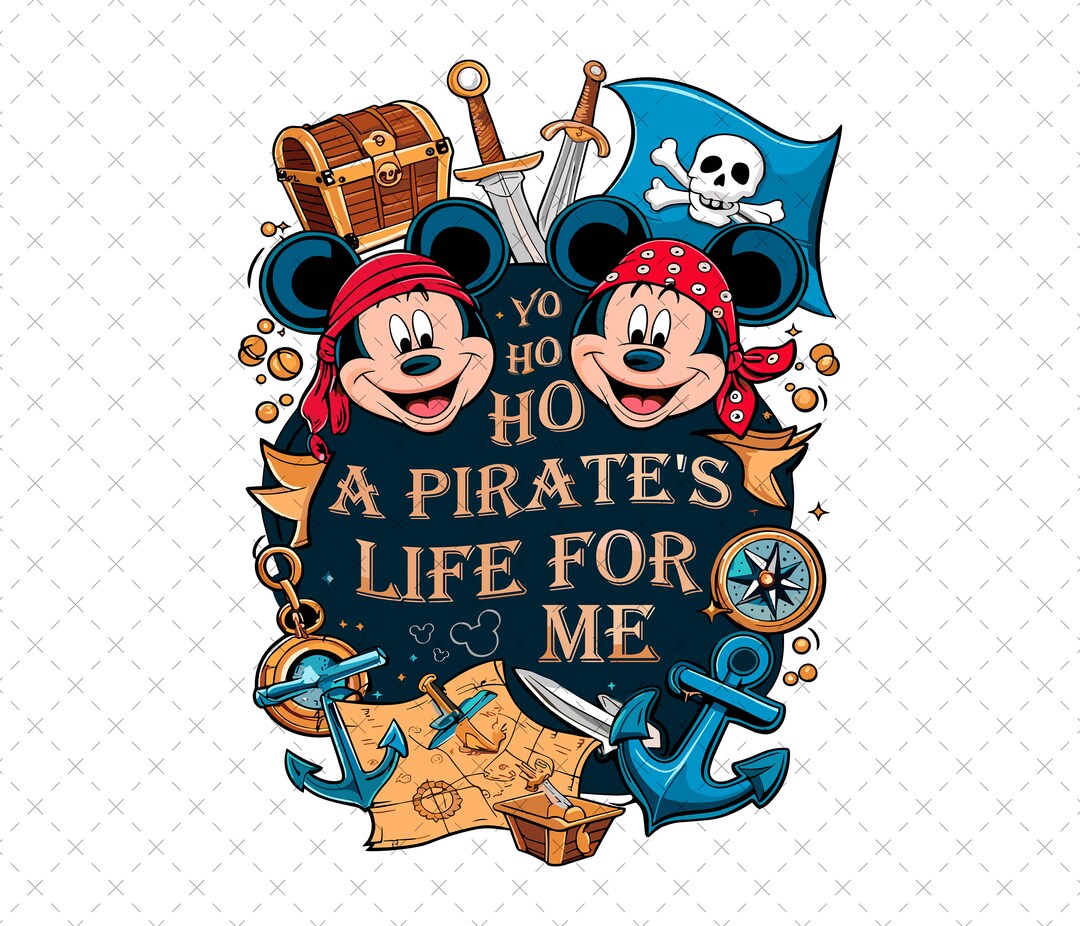 Yo Ho Yo Ho Pirate's Life for Me Png, Mouse Pirate Png, Cruise Trip Png ...