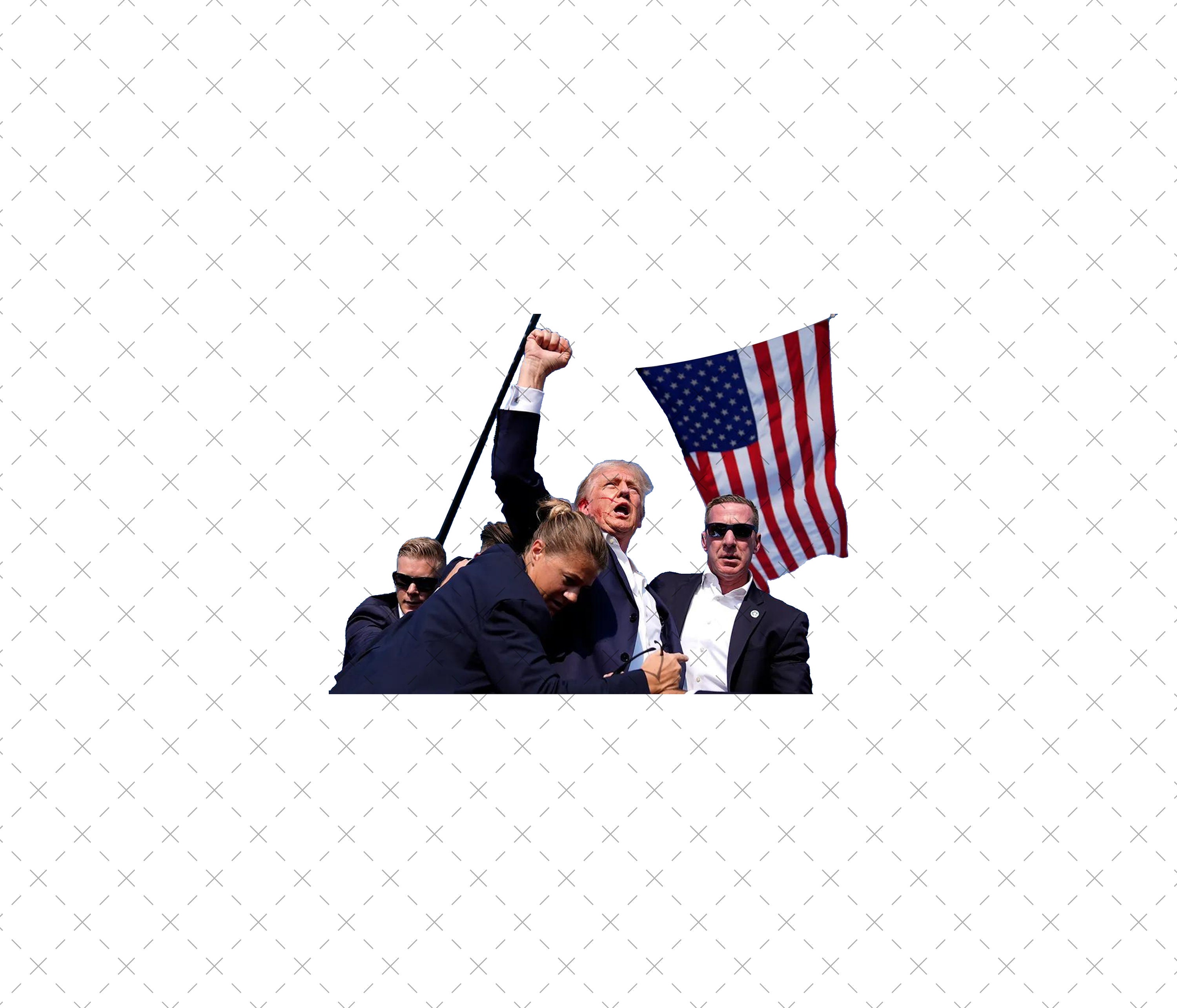 Trump Shooting Png, Trump Fight Png, Trump 2024 Png, Trump Shot Png ...