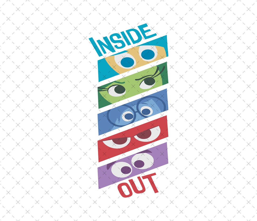 Inside Out 2 PNG SVG, Inside Out 2 Anger, Joy, Disgust, Sadness, Fear ...
