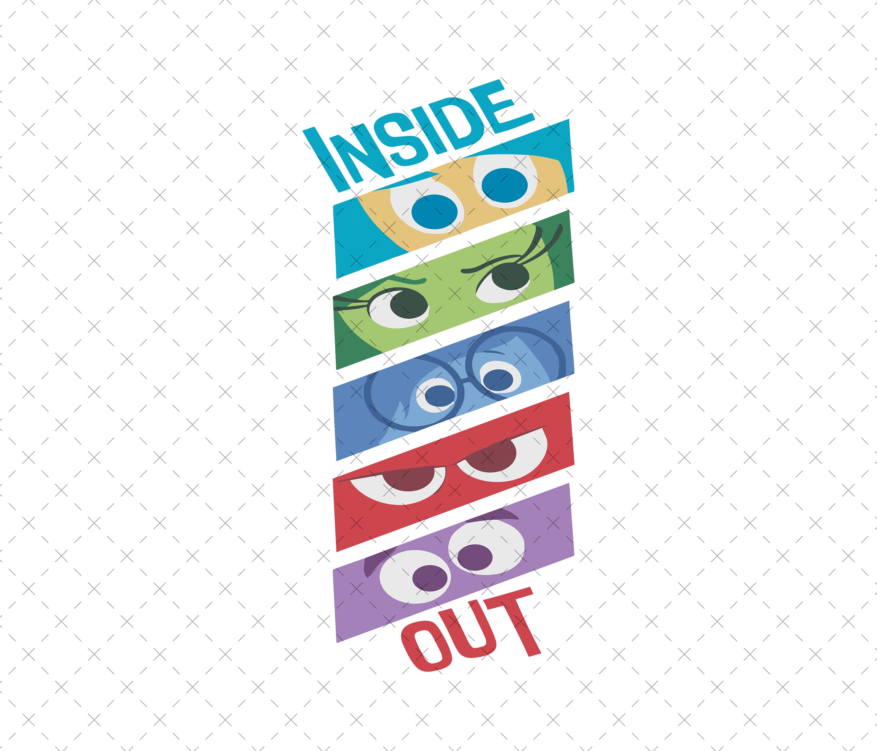 Inside Out 2 PNG SVG, Inside Out 2 Anger, Joy, Disgust, Sadness, Fear ...