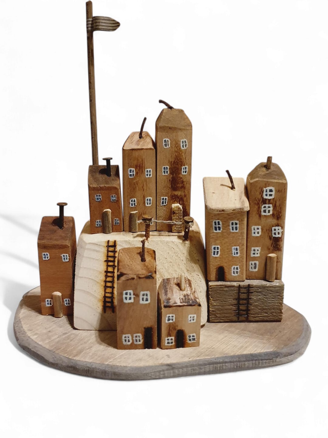 Walnut Cottages Little Wooden Houses Soft Minimalist Handmade Gift ...