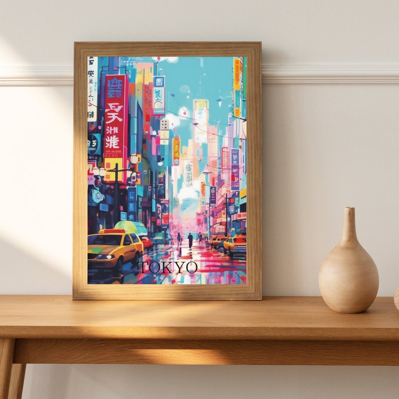 Tokyo Poster Japanese City Poster Japanese Art Print Asian Printable ...