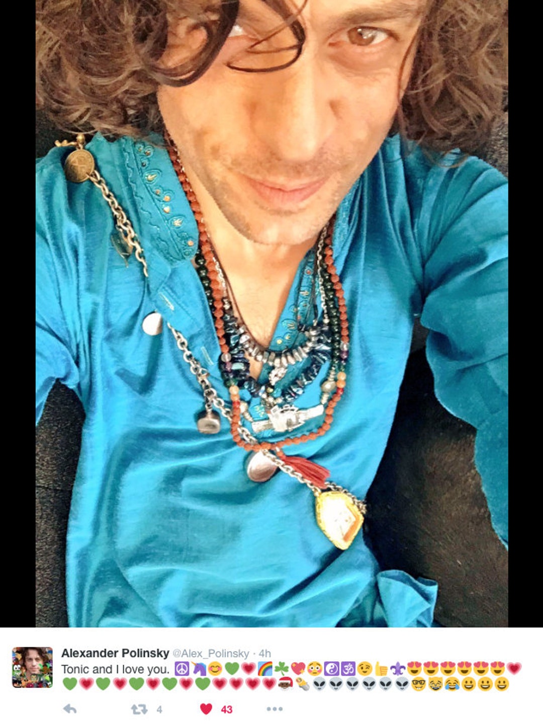 As Seen on Actor Alexander Polinsky Magnetic Hematite Alchemy Necklace ...