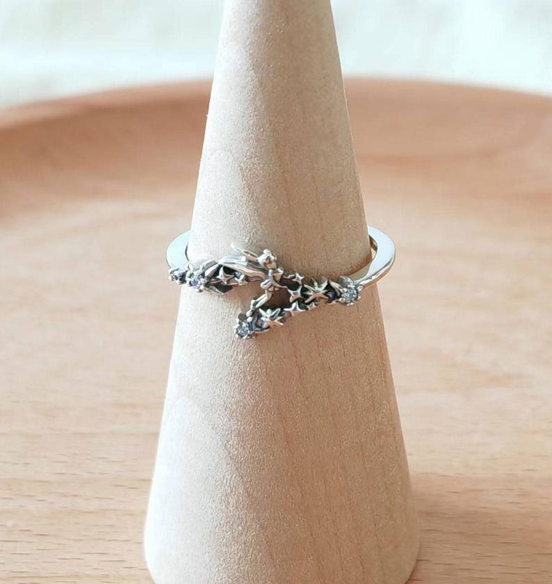Disney Tinker Bell Sterling Silver Ring With Cubic Zirconia - Etsy
