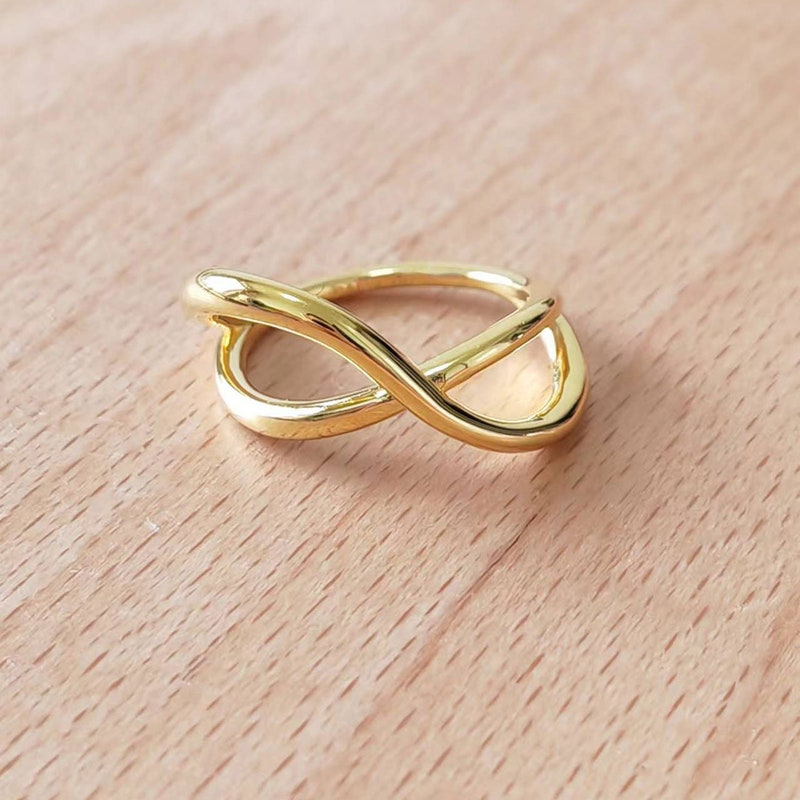 Gold Infinity Ring - Etsy