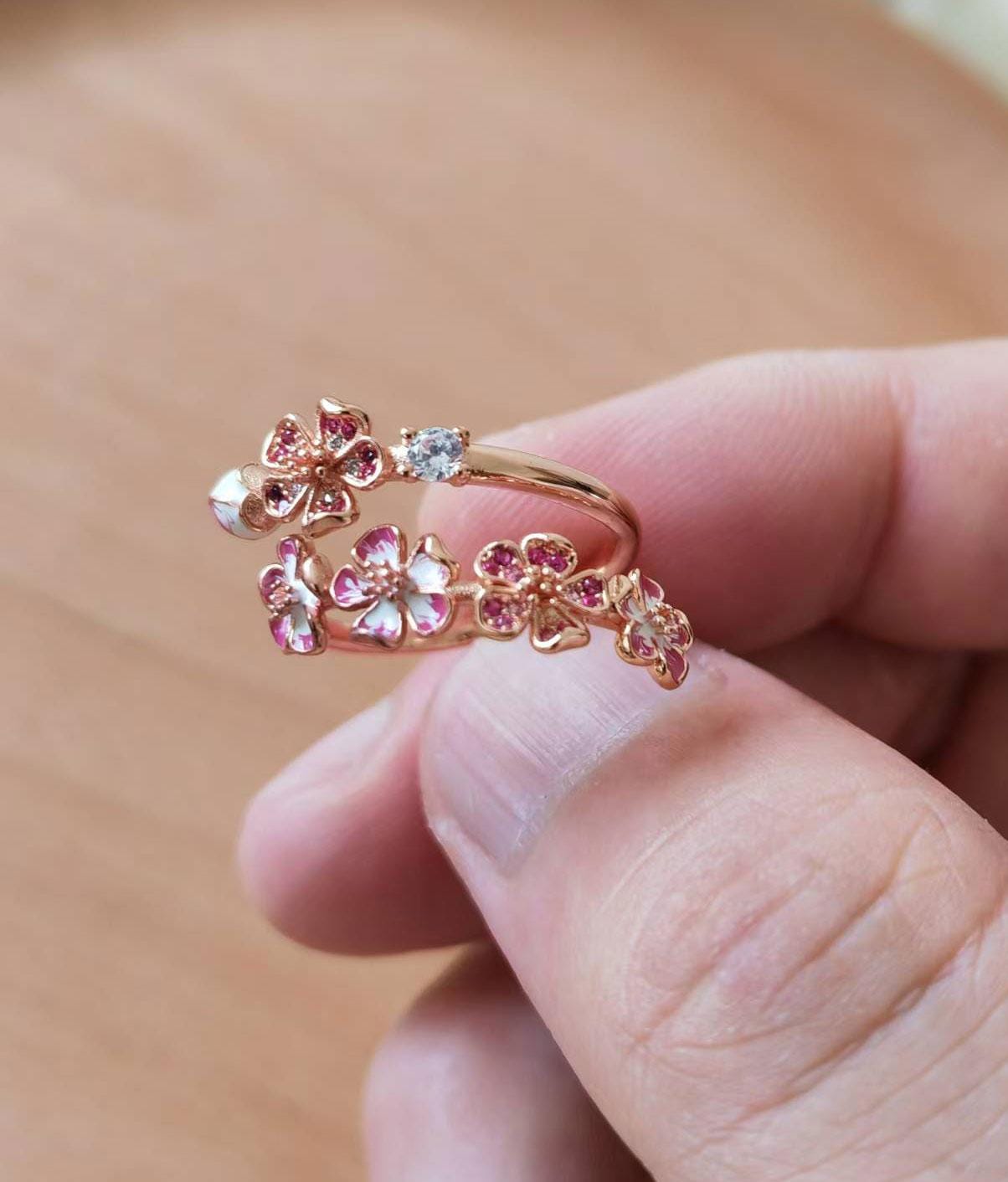 Peach blossom ring store