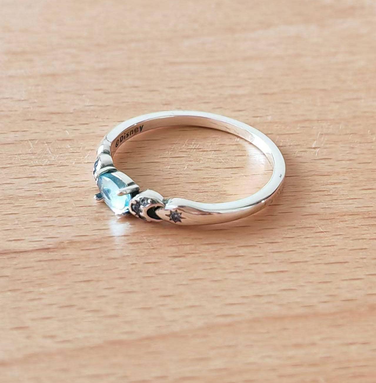 Aladdin Princess Jasmine Ring,925 Sterling Silver Blue Stone Ring ...