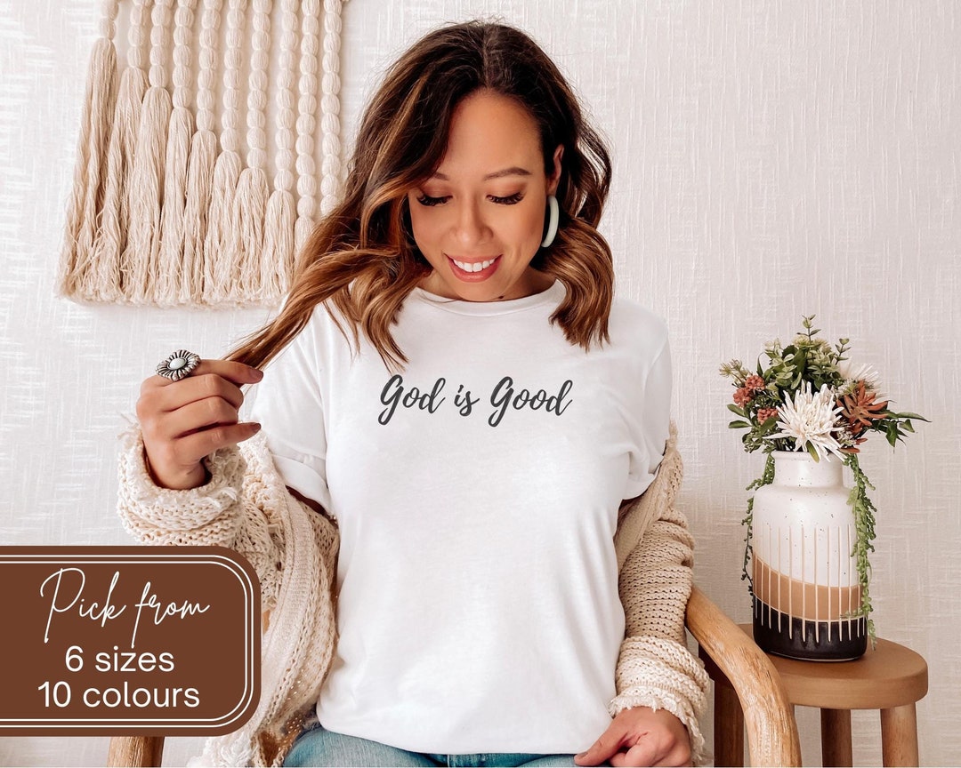Christian Women God is Good Tees, Trendy Religious Faith Inspired T ...