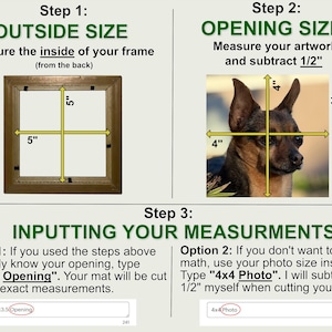 Custom Premium Matboard | Choose Your Color and Size | Any Opening for ...