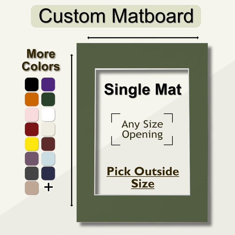 Green Picture Mat Board - Etsy