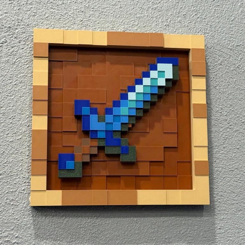 Magnetic Item and Frame - Pixelated 3D Printed Wall Decor With ...