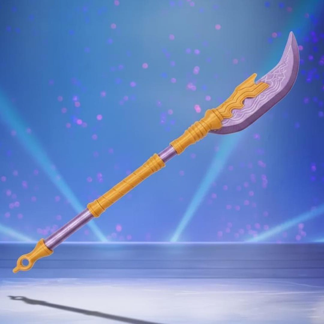 Glaive de Mira: accesorio de cosplay de 68 cm en tonos lavanda y dorado / Conjunto de dos ...