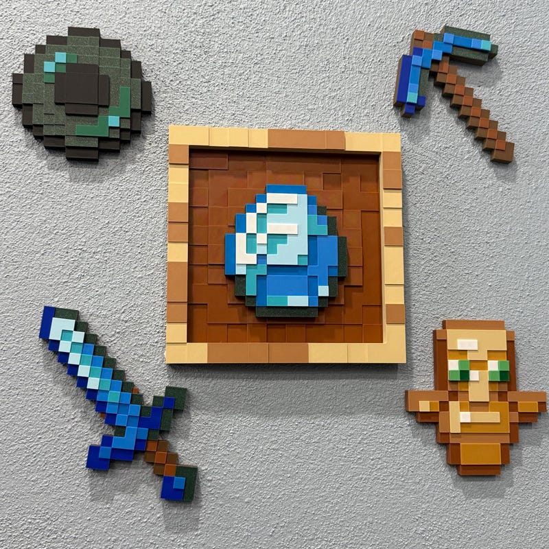 Pixelated Wall Decals - Etsy