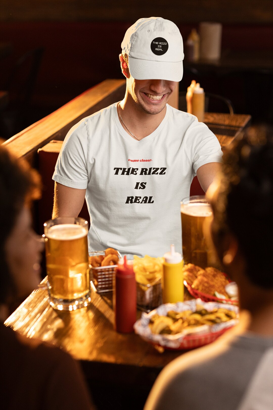 The Rizz is Real Dad Hat With Leather Patch round - Etsy