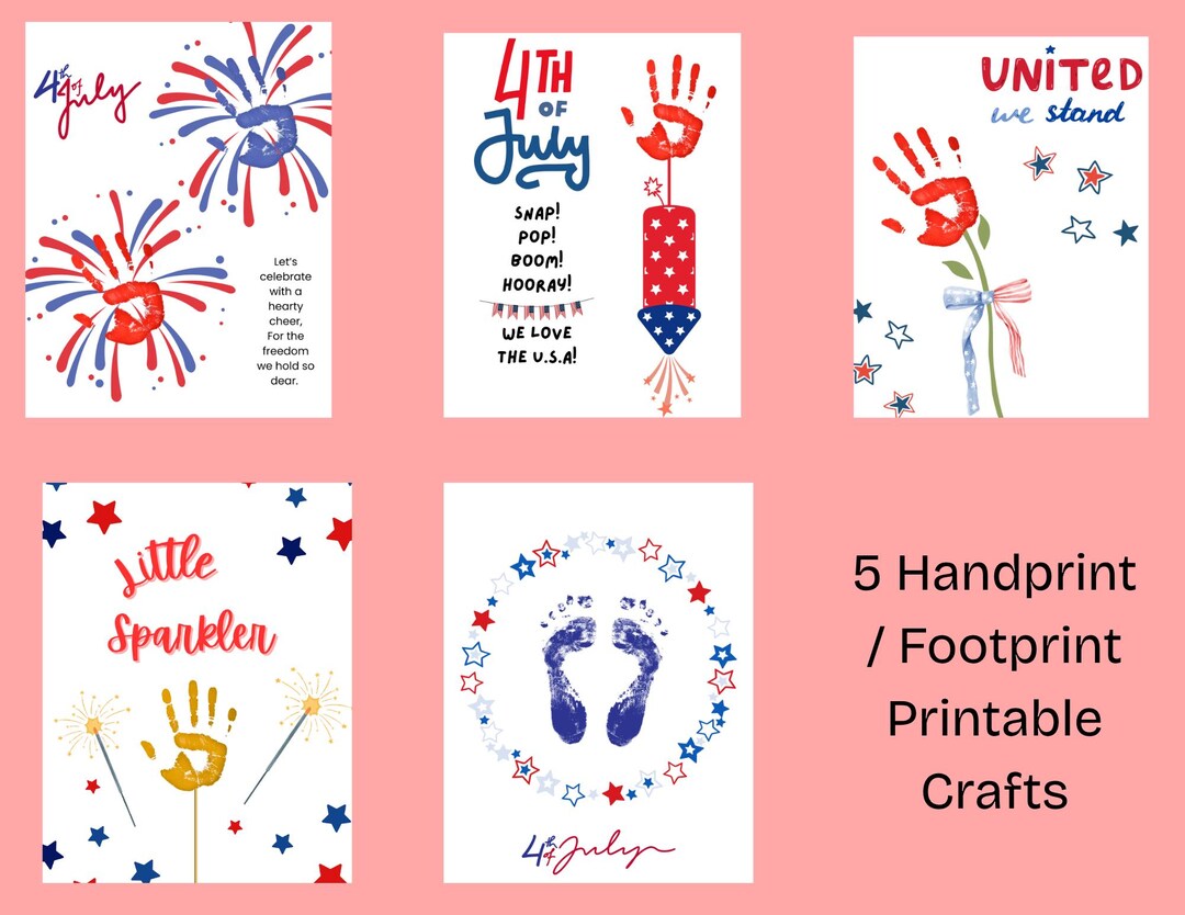 Handprint Fourth of July Craft, School Fourth of July Craft, Kid ...