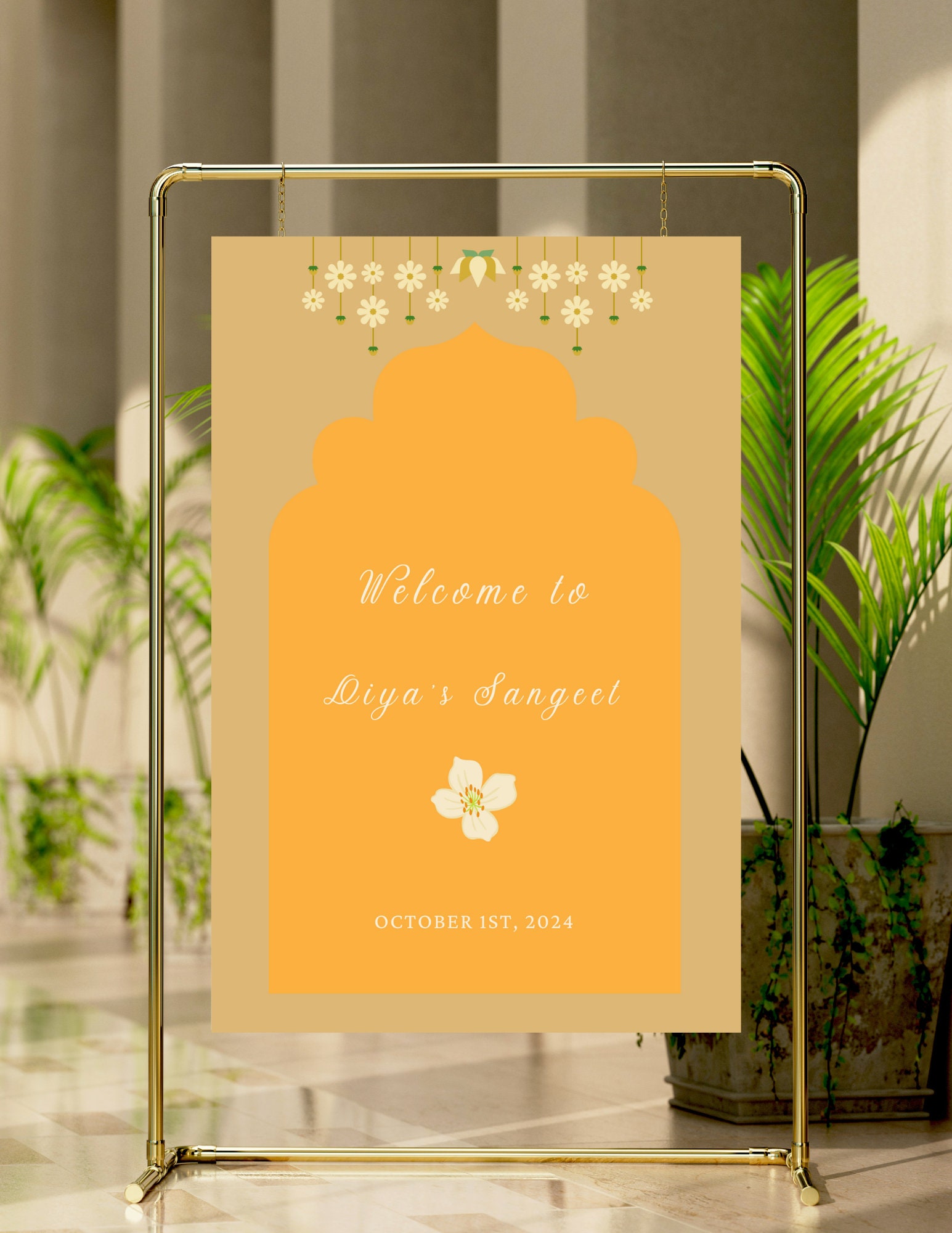 Editable Canva Pro Wedding Welcome Sign Template- Modern and Chic ...