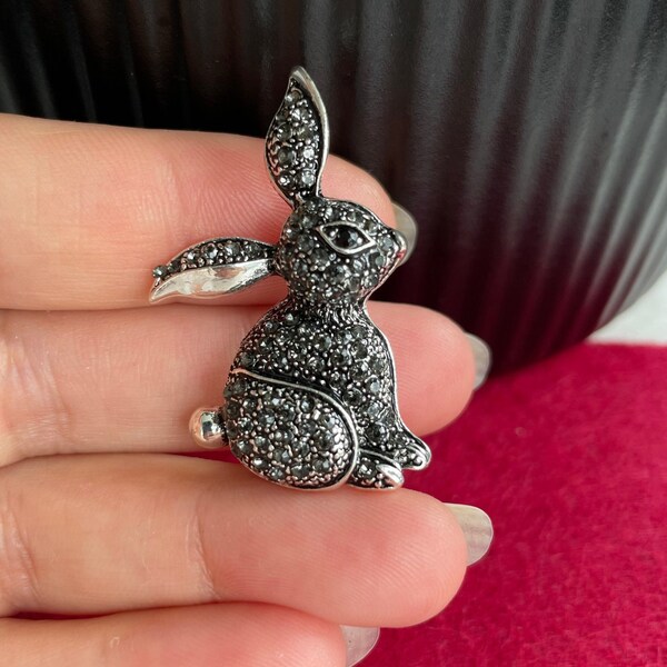 Rabbit Brooch - Etsy UK