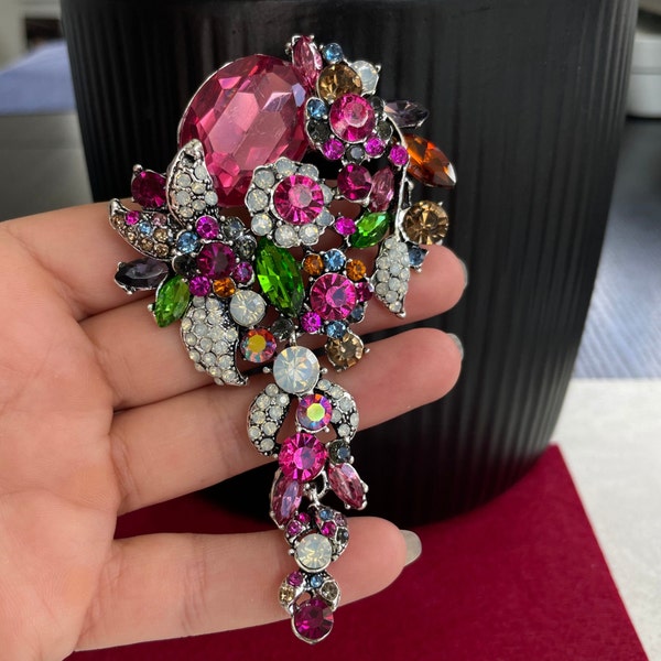 Pink Brooch - Etsy Australia