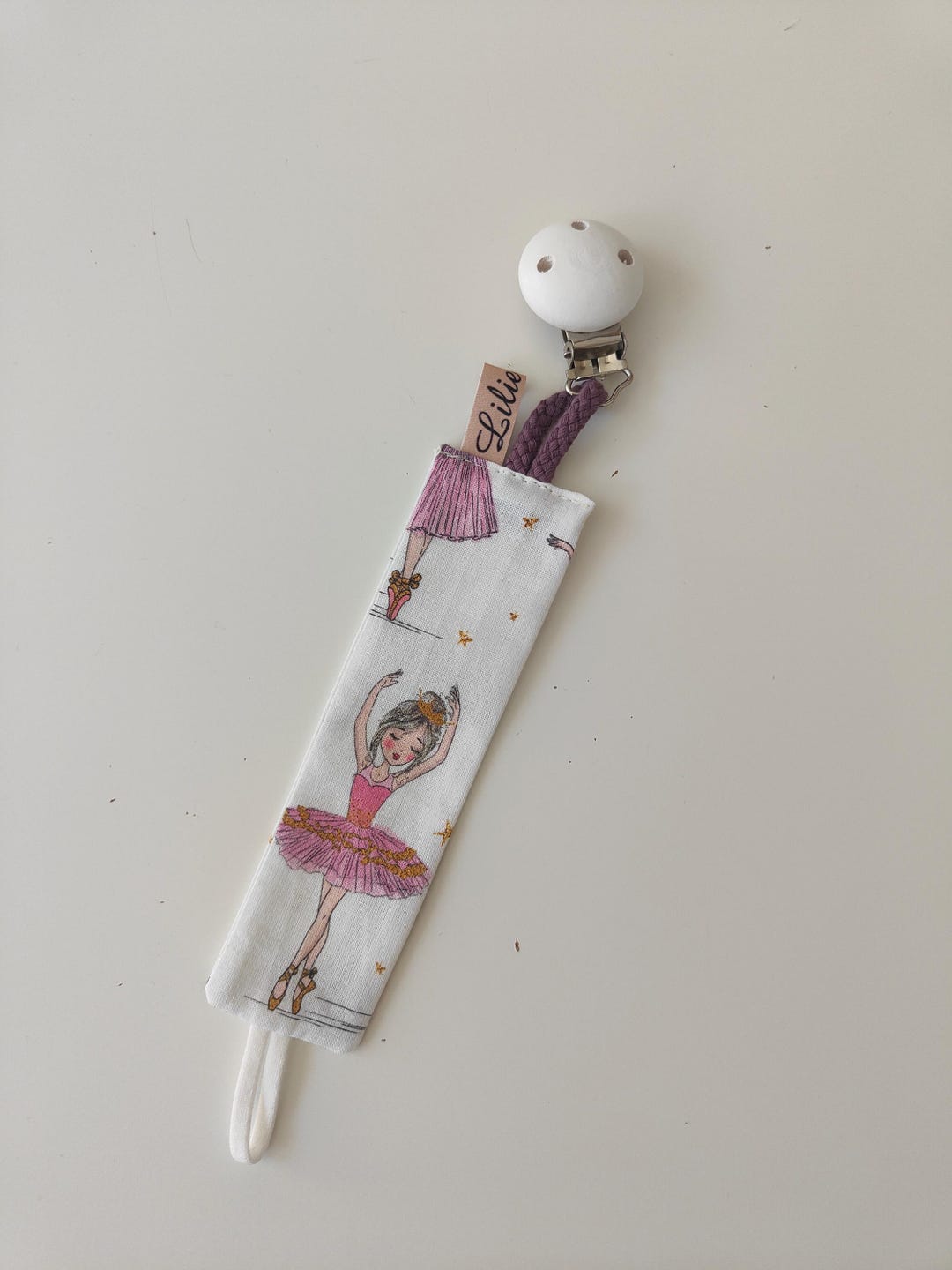 Pacifier Strap/ballerina/dark Purple - Etsy