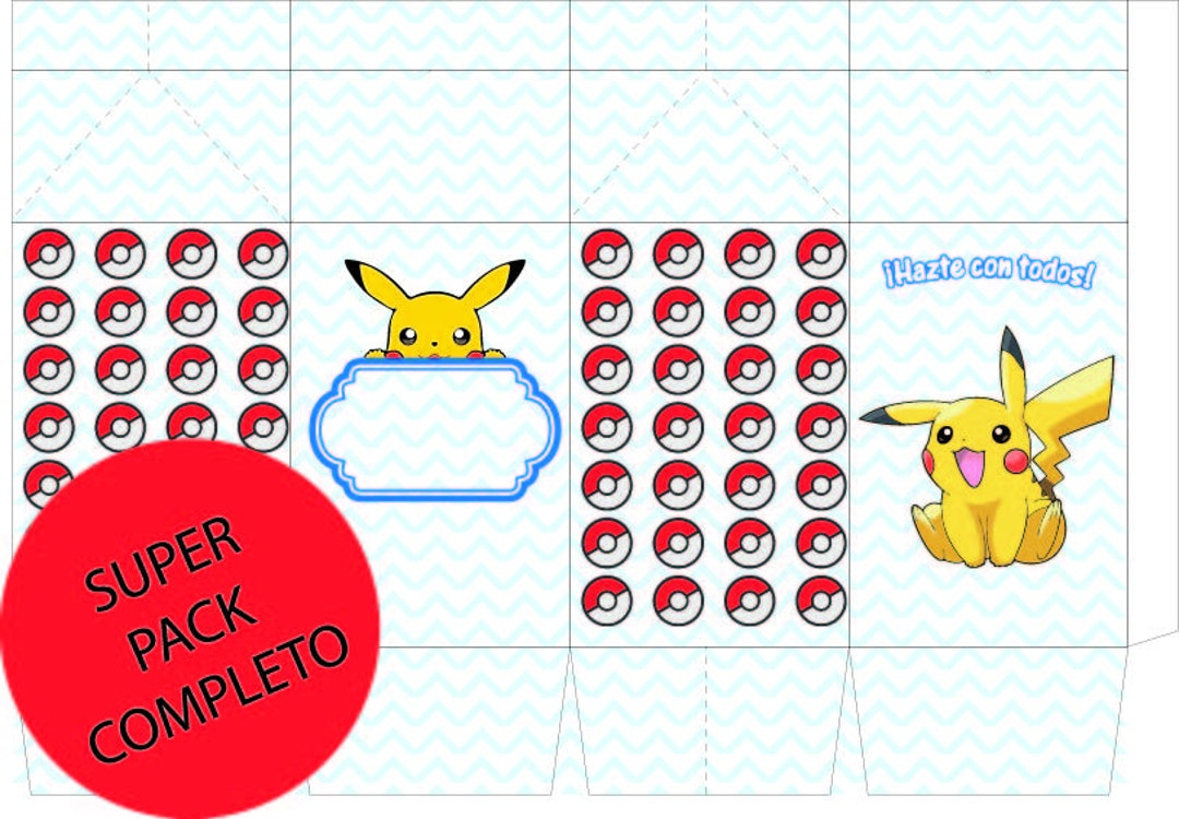 Pikachu Pokemon Pokeballs Printable Pack - Etsy
