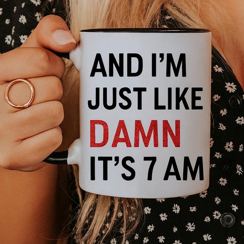 7am Coffee Cup - Etsy