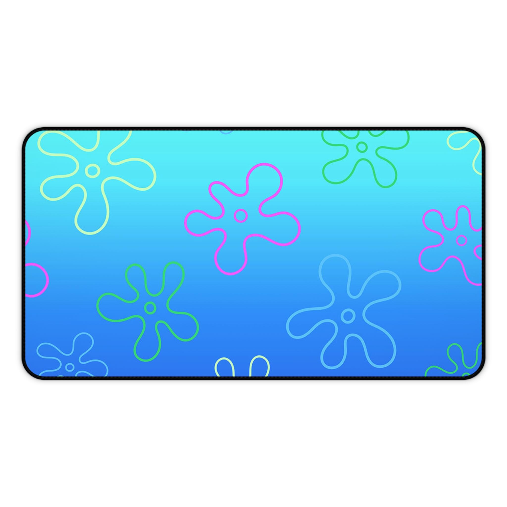 Spongebob Floral Mouse Pad, Desk Mat, Office Decor, Office Gifts ...