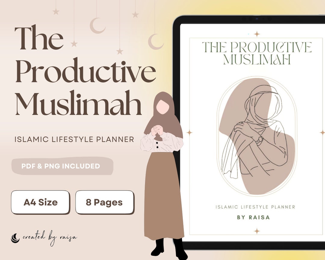 Islamic Muslimah Planner With Daily Planner, Weekly Planner, Gratitude ...