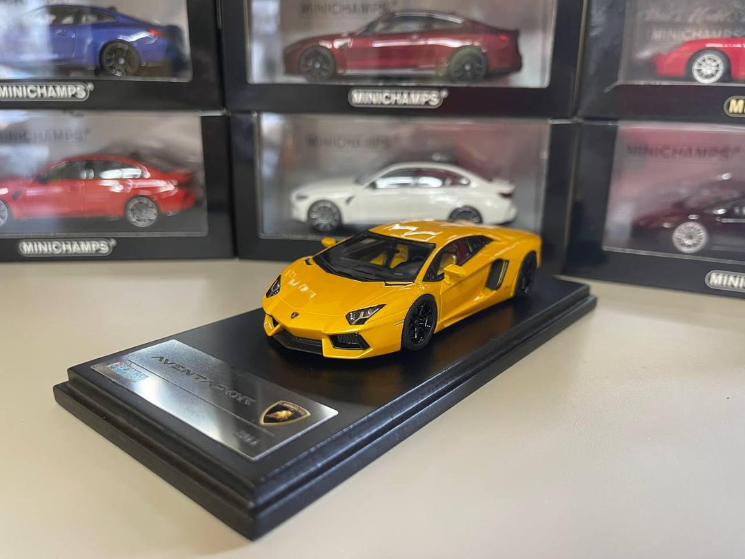 Lamborghini Aventador 1:43 Fujimi Yellow - Etsy