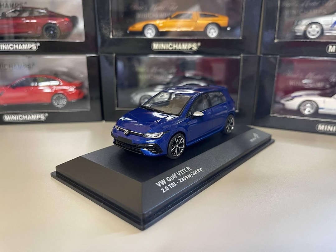 Volkswagen Golf 8 R 1:43 Miniature Solido Blue - Etsy