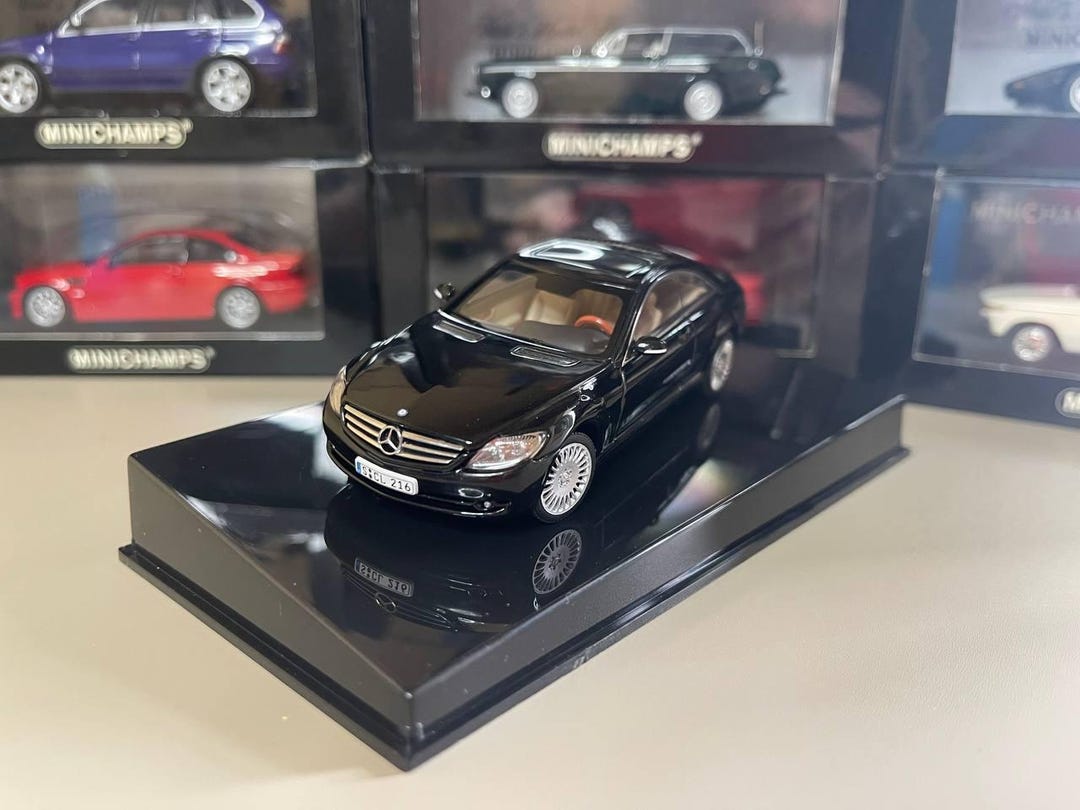 Mercedes Benz CL 500 1:43 Autoart Black - Etsy