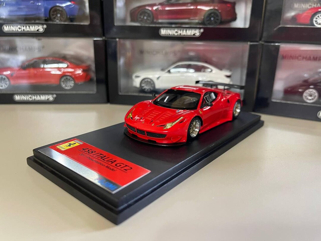 Ferrari 458 Italia Gt2 1:43 Fujimi Red - Etsy