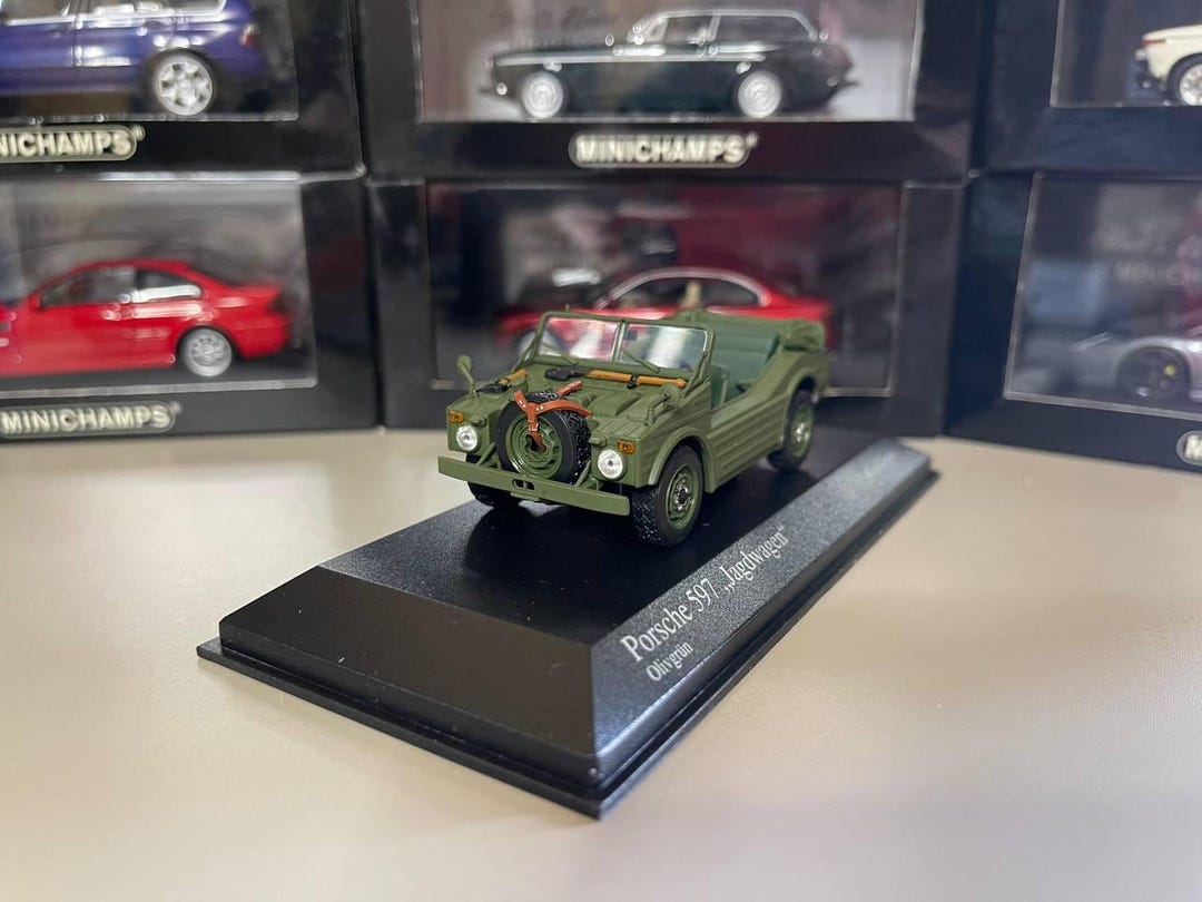 Porsche 597 "jagdwagen" 1:43 Minichamps Green - Etsy