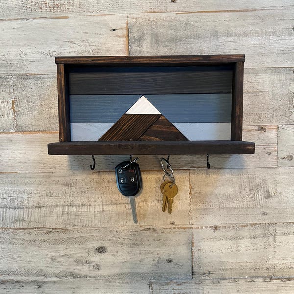 Mountain Key Holder - Etsy