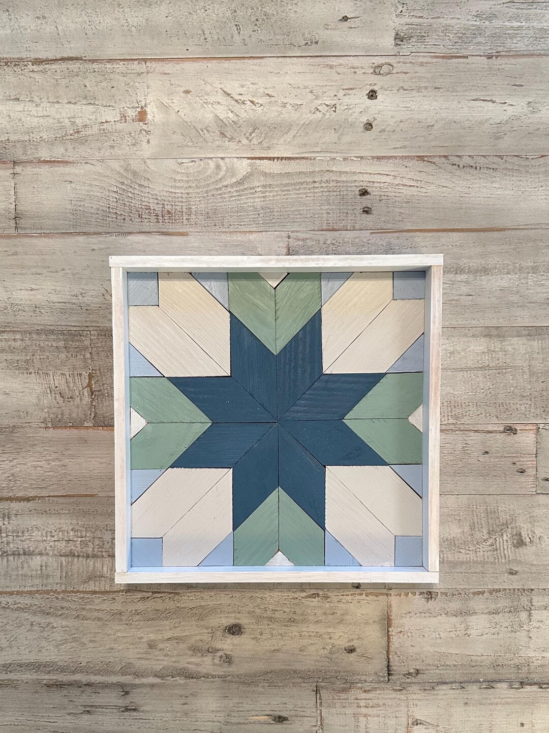 Handcrafted Barn Quilt Wood Mosaic - Etsy