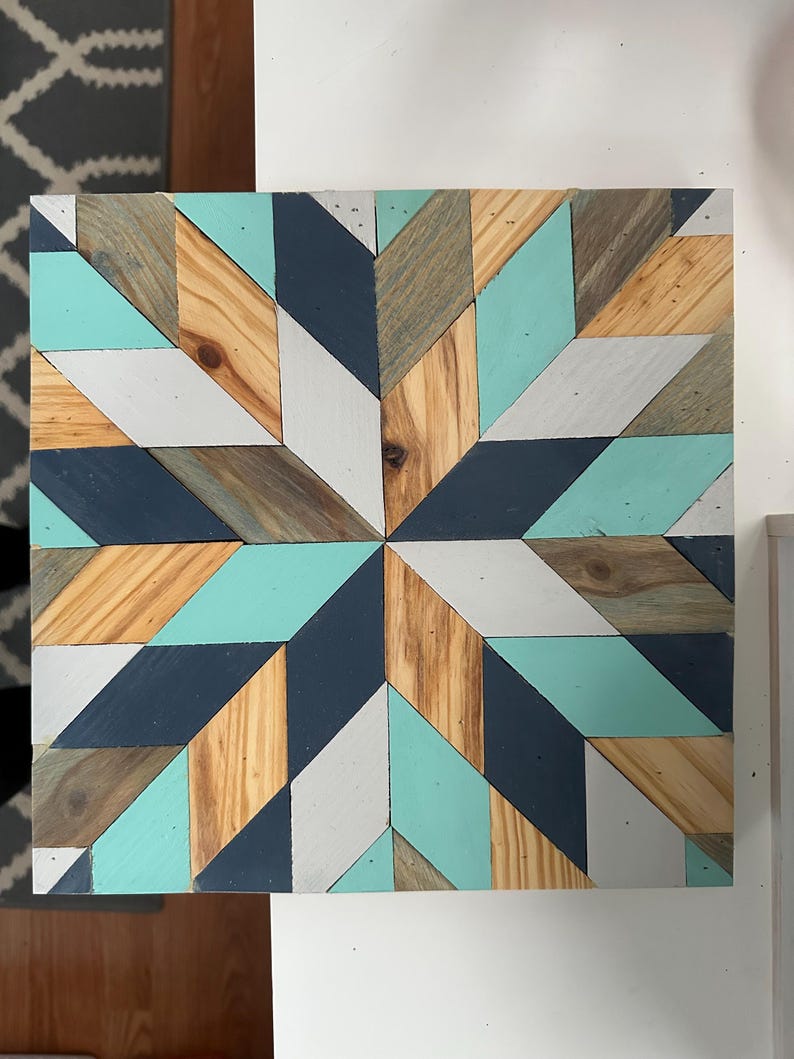 Handcrafted Rustic Wood Mosaic Barn Quilt - Etsy