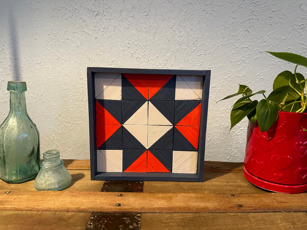 Rustic Wood Mosaic: Farmhouse Barn Quilt Wall Art - Etsy