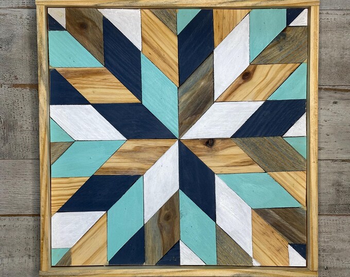 Handcrafted Rustic Wood Mosaic Barn Quilt - Etsy