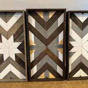 Handcrafted Wood Mosaic Barn Quilt-rustic Farmhouse Wall Art or Tray - Etsy