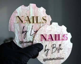Personalized Acrylic Nailfie Disc Photo Prop for Social Media Business ...